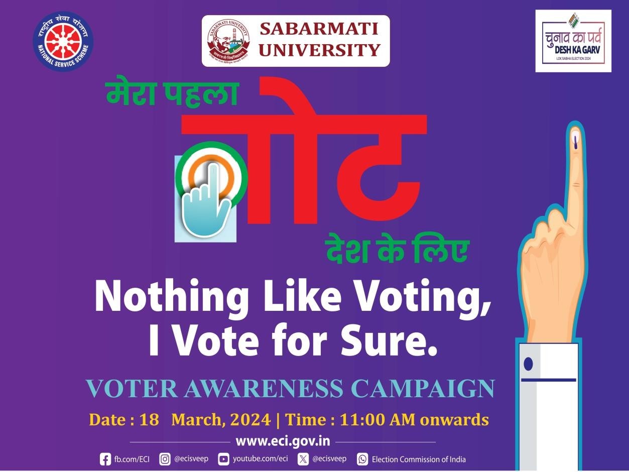 Voter Awareness Campaign - Sabarmati University