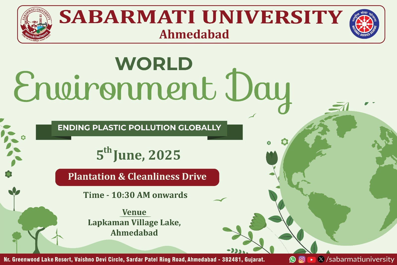 World Environment Day Celebration 2025 At Lapkaman Lake - Sabarmati ...
